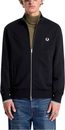 Fred Perry Zip Through Sweatshirt - - Sweatshirts & Hoodies - Herren - Schwarzk - 2XL