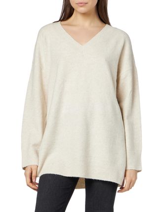 Vero Moda VMDOFFY LS Long V-Neck Pullover GA Boo