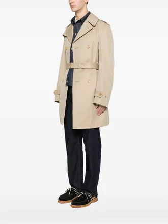 Junya Watanabe Cotton Double-Breasted Coat - Beige