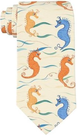 Generic Hippocampes Joyeux Cravates Hommes Polyvalente Cravates Élégante Cravate Pour Entreprise Soirée Bureau