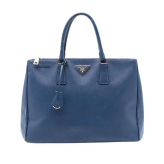 Prada Tote en cuir Pre-owned - Femme - Pre-owned - Bleu - Taille: ONE Size