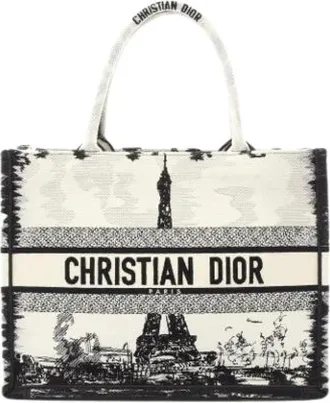 Dior Pre-owned Canvas Tote Bag - - Pre-owned - Damen - Wei&szlig; - ONE SIZE