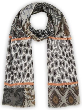 Codello Femme, Accessoires, Multicolore, Taille: ONE Size Écharpe en Laine Imprimée