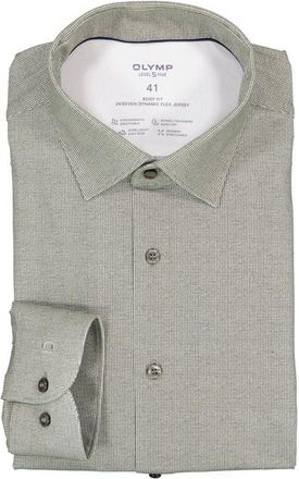 Olymp Herren Hemden gr&uuml;n gemustert