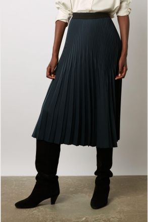 Gerard Darel Jupe midi pliss&eacute;e - BAHIA - Petrole