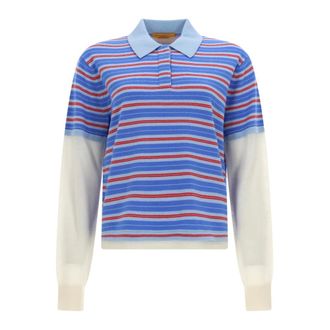 Guest In Residence Femme, Pulls, Bleu, Taille: 38 FR Layered Stripe Rugby