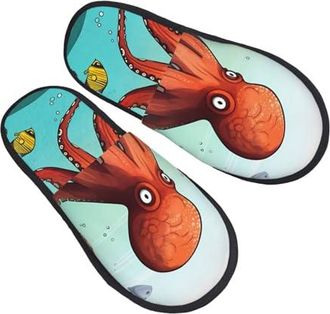 Generic Pantoufles En Coton Octo-Plus Géant Doux Pantoufles Confortable Chaussons Maison Pour De Camping Hôtels DIntérieur L