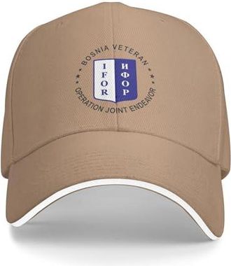 Generic R&eacute;glable Casquette Trucker Initiative Conjointe des V&eacute;t&eacute;rans De Bosnie Chapeau De Papa Casual Casquette De Baseball Tennis, Sportive, Bonnet De Golf