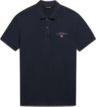 Napapijri Herren Elbas 4 Polohemd, Marineblau, L EU, NP0A4GDL176