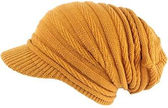 Nyls Création Bonnet Casquette Rasta Jaune en Laine Fashion Kift Taille Unique - Jaune