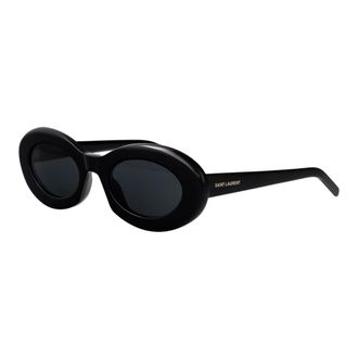 Saint Laurent Oval Sonnenbrille - - Accessories - unisex - Schwarzk - 52 MM