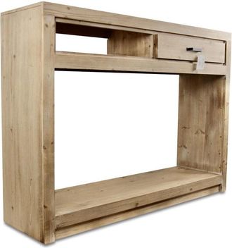 Décoration d'Autrefois Console 1 tiroir naturel - Bois - Naturel - Décoration dAutrefois