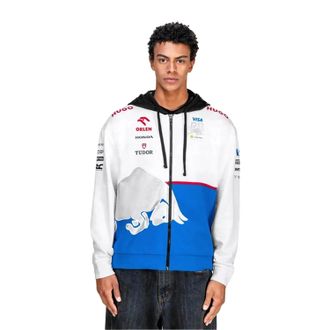 HUGO BOSS Hugo - Hoodie mit durchgehendem Rei&szlig;verschluss f&uuml;r Herren/Damen Unisex, Regul&auml;r (Wei&szlig;)