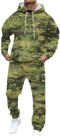 Generic Surv&ecirc;tement Homme &agrave; Capuche,Ensemble Jogging Homme 2 Pi&egrave;ces Sweat Hoodies et Pantalon Jogging,Manches Longues,Ample et Confortable,Combinaison de Spor