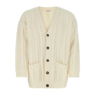 Valentino Garavani Herren, Strickwaren, Wei&szlig;, MGr&ouml;&szlig;e