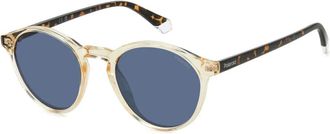 Polaroid unisex, Accessoires, Jaune, Taille: 50 MM Lunettes de Soleil Style Pantos Polaris&eacute;es