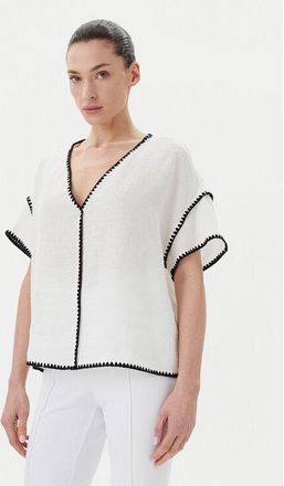 ICONA Bluse RP5LE004 Wei&szlig; Relaxed Fit