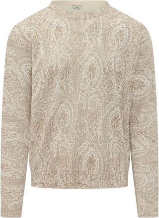 Etro Homme, Pulls, Beige, Taille: XL Knitted C-neck