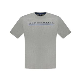 North Sails Cotton T-Shirt - - Tops - Herren - Grau - 2XL