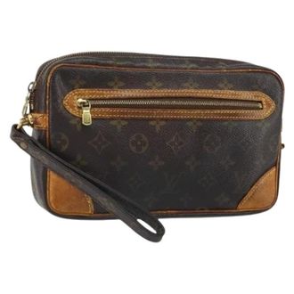 Louis Vuitton Pochette en toile doccasion - Femme - Pre-owned - Brun - Taille: ONE Size
