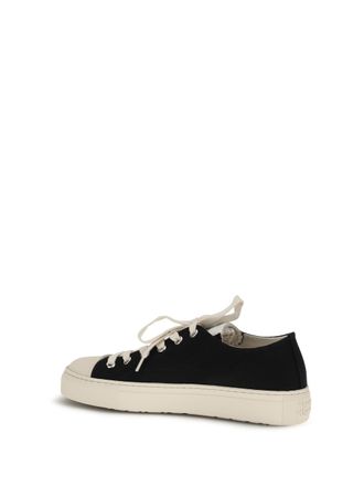 Vivienne Westwood Orb-Embroidered Canvas Sneaker - Black