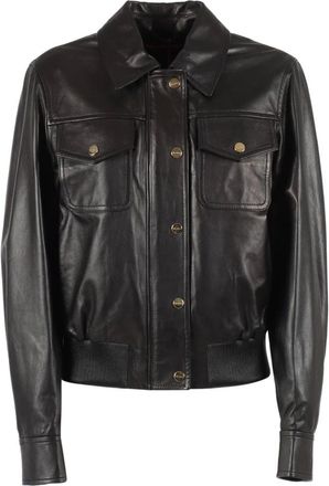 Max Mara Femme, Vestes, Noir, Taille: 40 FR Giacca in pelle Biada