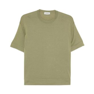 John Smedley Femme, Pulls, Vert, Taille: 40 FR Pull Danby en coton Sea Island