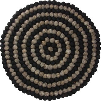 Freak Scene Filzmatte - schwarz - rund - ca. 50 cm