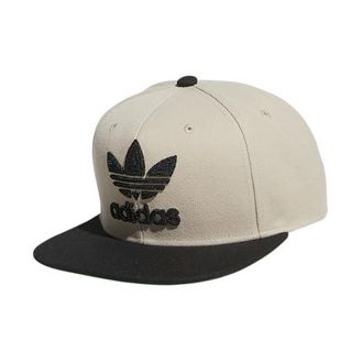 adidas Originals Casquette Snapback Flatbrim Trefoil Chain pour homme, Wonder Beige/Noir, Taille unique