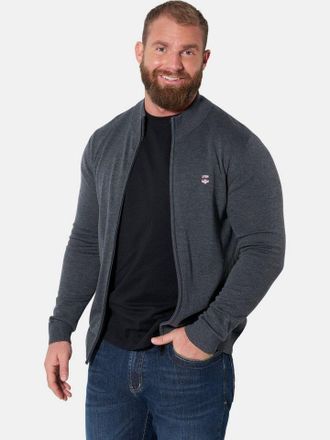 Jan Vanderstorm Strickjacke AGNER mit Zwei-Wege-Rei&szlig;verschluss