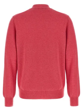 Comme Des Gar&ccedil;ons Wool M&eacute;lange Double Emblem Cardigan - Red