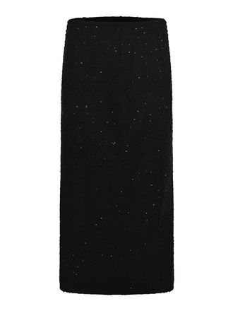 Rotate Jupe Midi - Noir