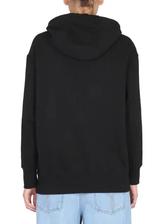 Versace Logo-Graphic Cotton Sweatshirt - Black