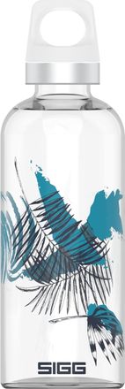 Sigg Star Leaves Trinkflasche (0.5 L), schadstofffreie und auslaufsichere Trinkflasche, hitzebest&auml;ndige Trinkflasche aus Glas in der kultigen Form