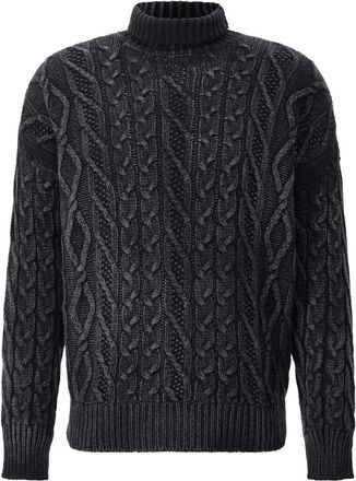 Avant Toi Rollkragenpullover aus Zopfstrick