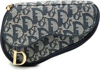 Dior 2000 Diorissimo Canvas Saddle pouch - Blau