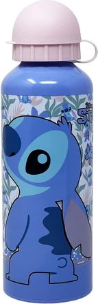 Disney Stitch Flasche Wiederverwendbare, Widerstandsf&auml;higes Aluminium-Design, Wasserflasche f&uuml;r M&auml;dchen, Reiseflasche, Fassungsverm&ouml;gen 500 ml (Rosa)