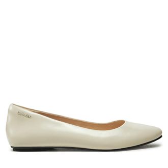 Calvin Klein Ballerinas Calvin Klein Round Ballerina HW0HW02449 &Eacute;cru
