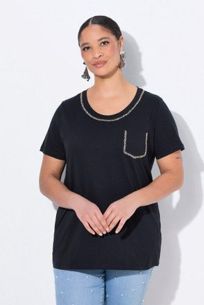 Miamoda T-Shirt T-Shirt bequeme Passform Zierketten