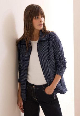 Cecil Sweatjacke mit Stehkragen