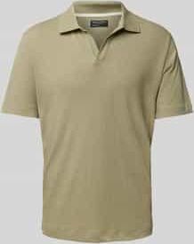 Marc O'Polo Regular Fit Poloshirt aus Baumwoll-Leinen-Mix
