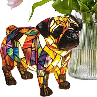 Generic Mops-Licht - Hunde-Tischlampe, 2025 Kunst-Nachtlicht, Themen-Raumdekoration | Sanft leuchtender f&uuml;r Schlafzimmer, Schreibtische und Kinderzimmer, f&uuml;r 