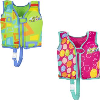 Bestway Swim Safe ABC Schwimmweste mit Textilbezug Stufe B AquaStar 1-3 Jahre, sortiert