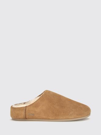 UGG Mules sabot Elea en cuir su&eacute;d&eacute; avec int&eacute;rieur en laine