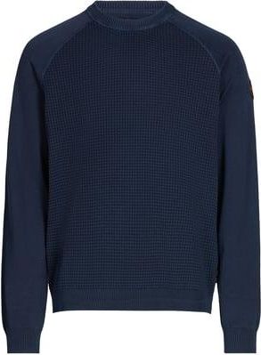 Napapijri Cotton Rippes Mesh Sweater - Blau