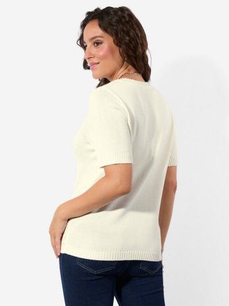 Witt Strickpullover Kurzarm-Pullover Kurzarm