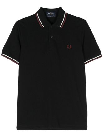 Fred Perry polo à logo brodé - Noir