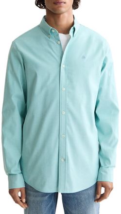 Scotch & Soda Oxford Shirt Herren Hemd, Agate Green Stripe, XL