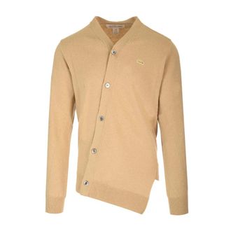 Comme Des Gar&ccedil;ons Asymmetrische Wollstrickjacke - - Knitwear - Herren - Beige - L