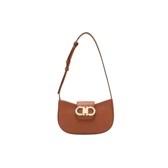 Ferragamo Femme, Sacs, Brun, Taille: ONE Size Sacs &agrave; &eacute;paule